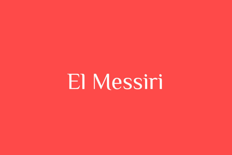 El Messiri | Fonts Shmonts