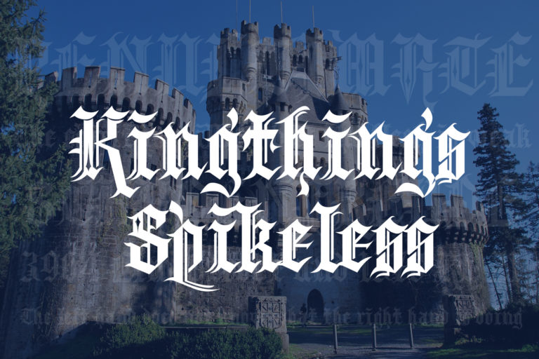 Kingthings Spikeless | Fonts Shmonts