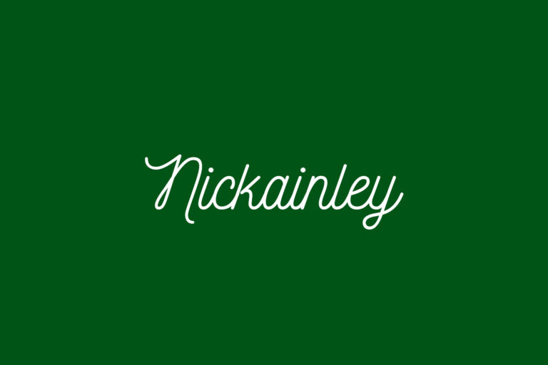 Nickainley | Fonts Shmonts