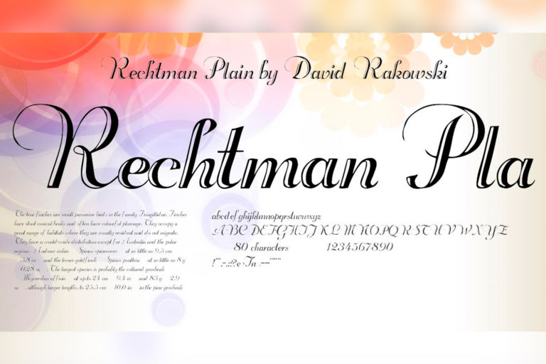 Rechtman Free Font | Fonts Shmonts