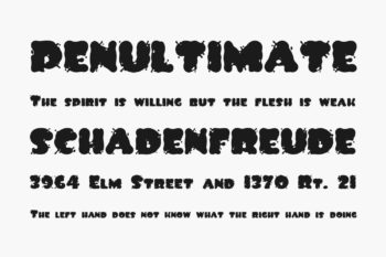 Spilt Ink | Fonts Shmonts