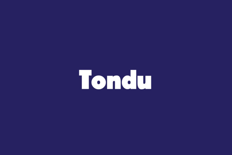 Tondu | Fonts Shmonts