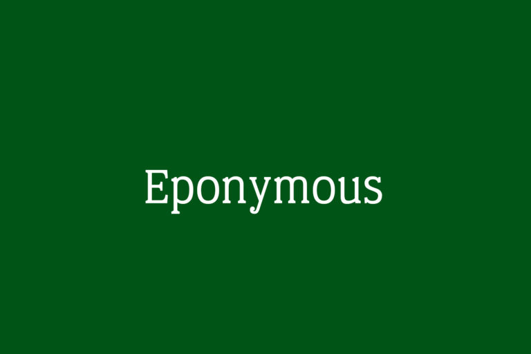 Eponymous | Fonts Shmonts
