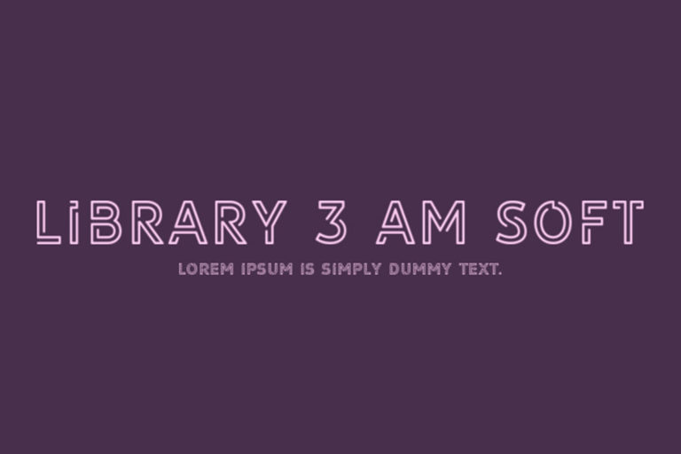 LIBRARY 3 AM | Fonts Shmonts