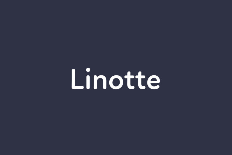 Linotte | Fonts Shmonts