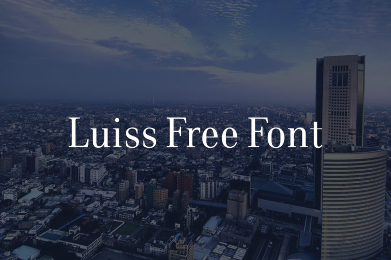 Luiss Free Font Family | Fonts Shmonts