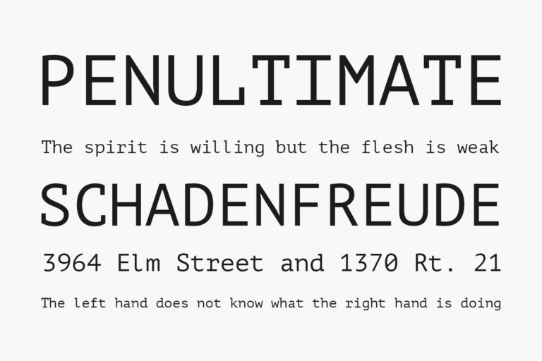 PT Mono | Fonts Shmonts