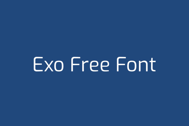 Exo | Fonts Shmonts
