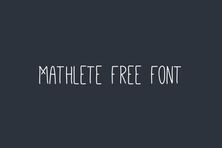 Mathlete | Fonts Shmonts