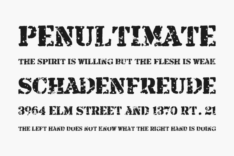 Armalite Rifle | Fonts Shmonts