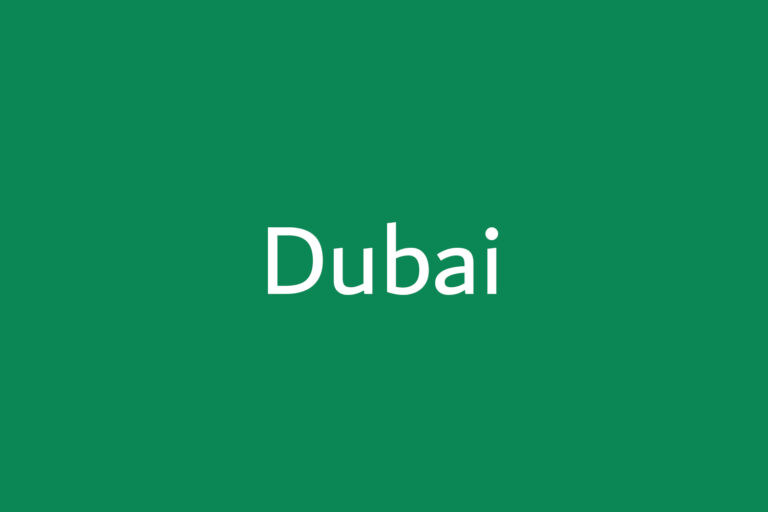 Dubai | Fonts Shmonts
