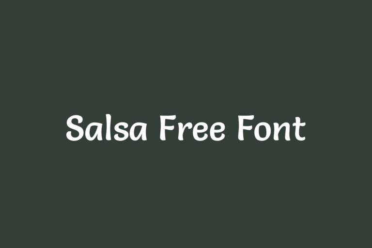 Salsa | Fonts Shmonts