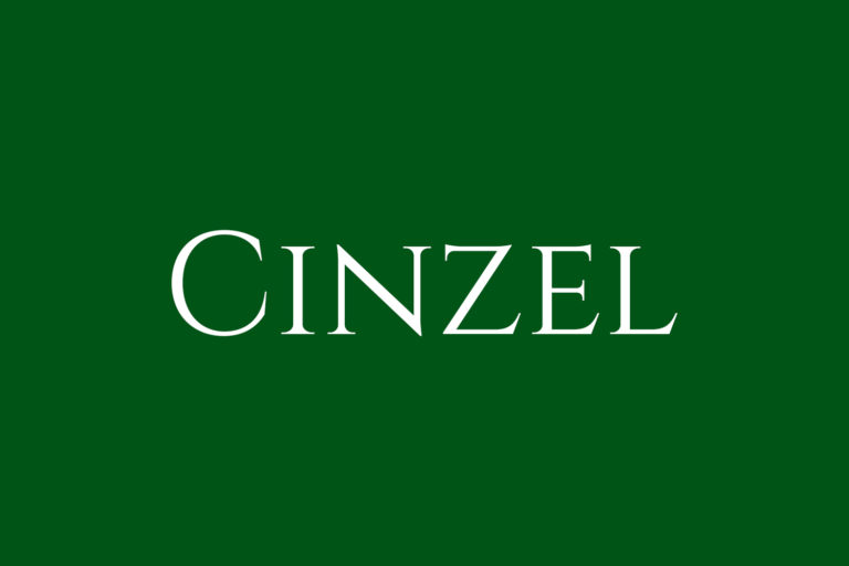 Cinzel | Fonts Shmonts