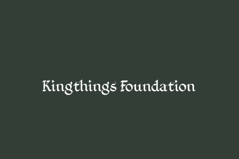 Kingthings Foundation | Fonts Shmonts