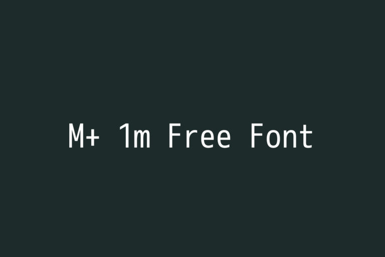 M+ 1m | Fonts Shmonts
