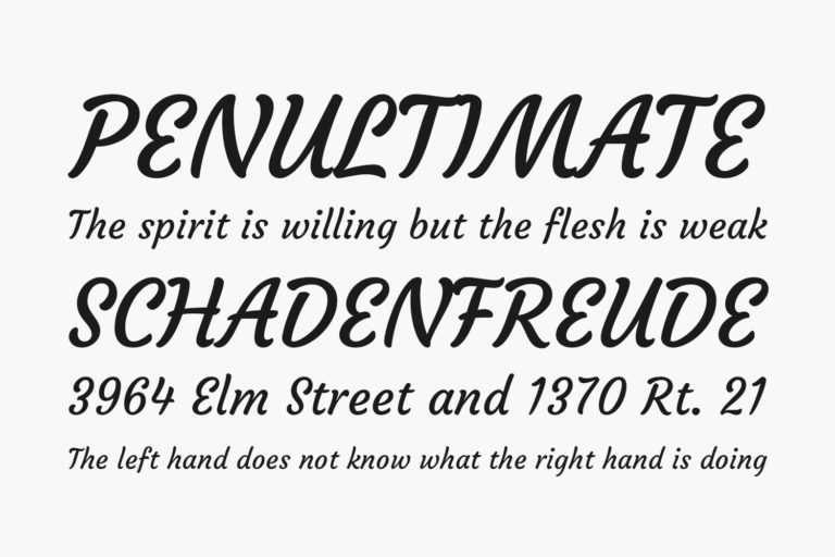 Courgette | Fonts Shmonts