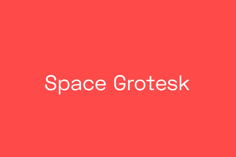 Space Grotesk | Fonts Shmonts