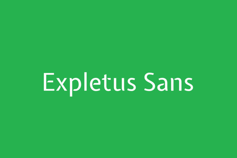 Expletus Sans | Fonts Shmonts