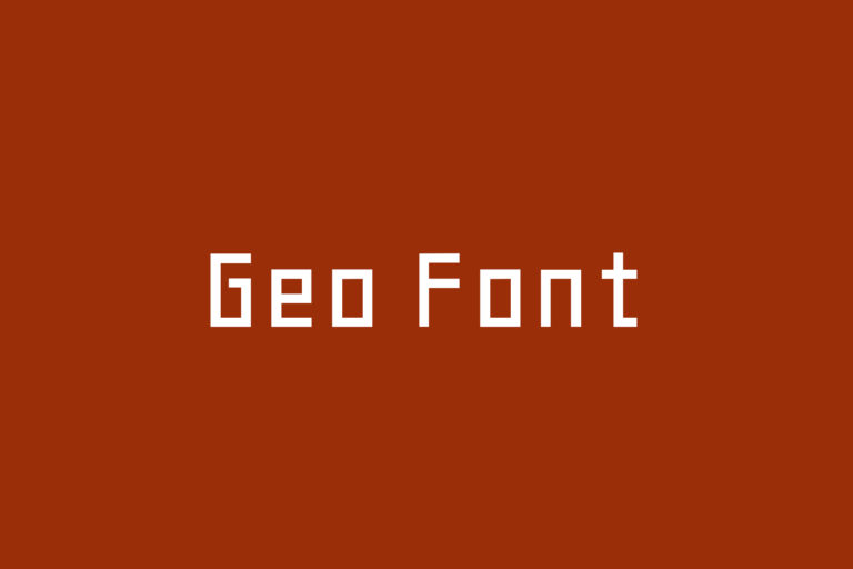 Geo | Fonts Shmonts
