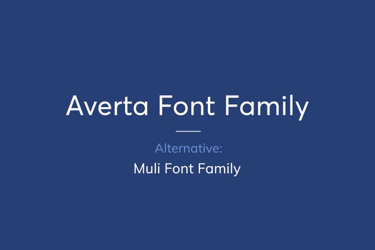 Averta | Fonts Shmonts