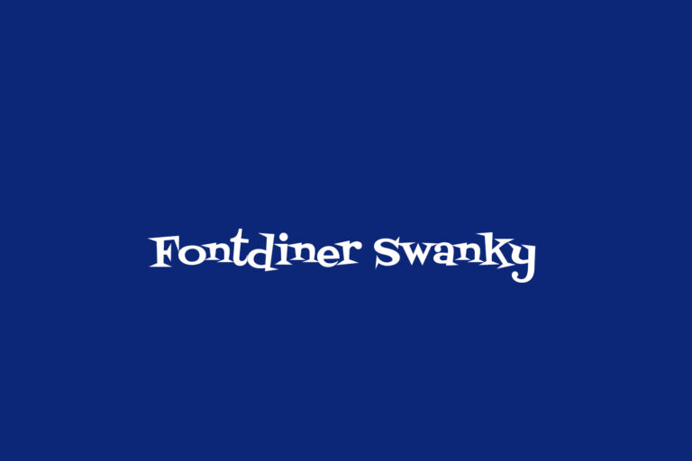 Fontdiner Swanky | Fonts Shmonts