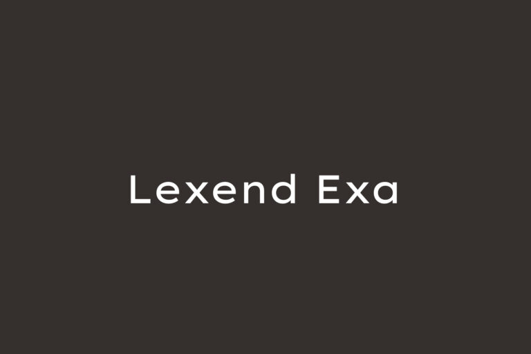 Lexend Exa | Fonts Shmonts