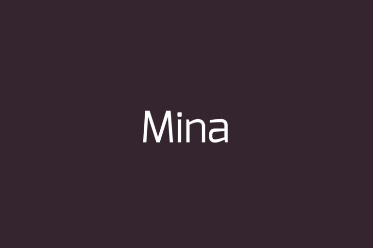 Mina | Fonts Shmonts