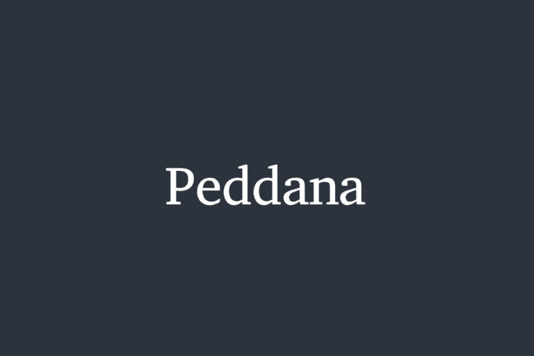 Peddana | Fonts Shmonts