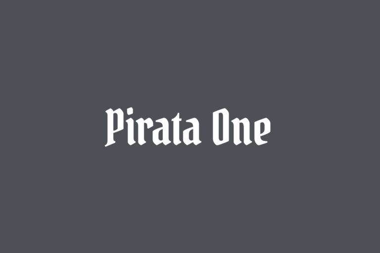 Pirata One | Fonts Shmonts
