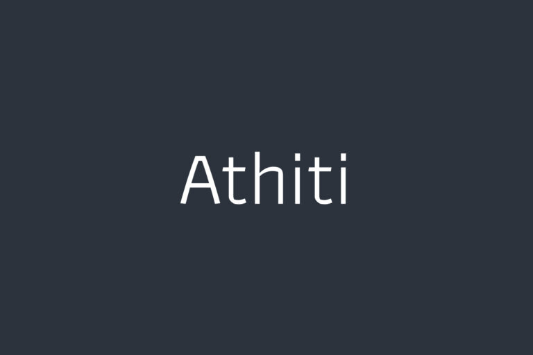 Athiti | Fonts Shmonts