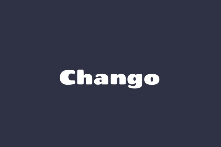 Chango | Fonts Shmonts