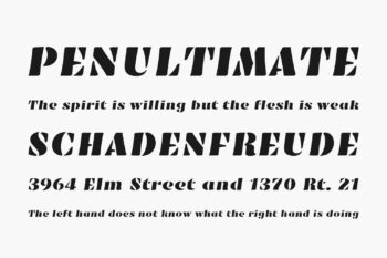 Emblema One | Fonts Shmonts