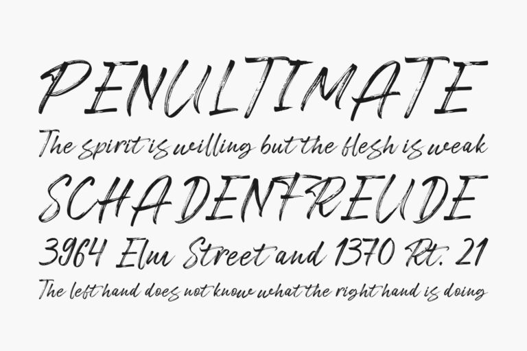 Freshline | Fonts Shmonts