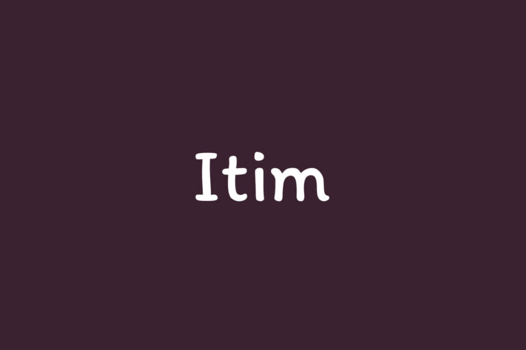 Itim | Fonts Shmonts