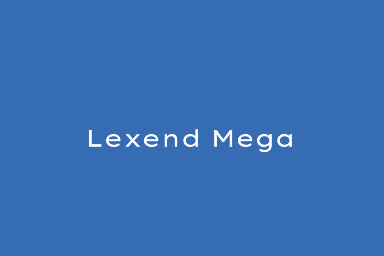 Lexend Mega | Fonts Shmonts