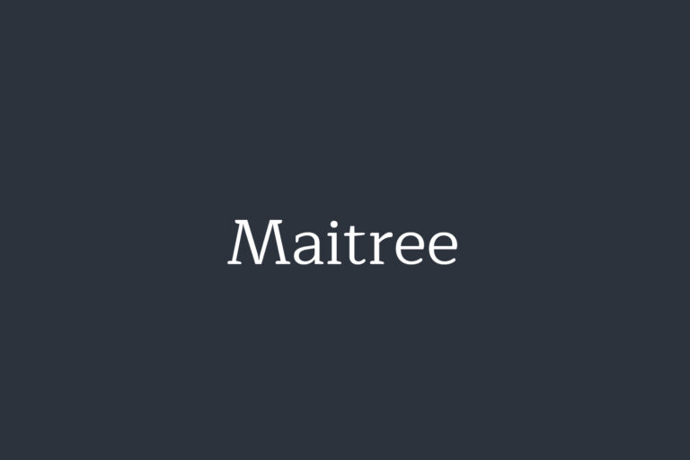 Maitree | Fonts Shmonts
