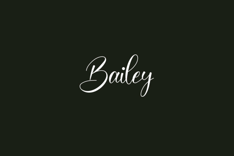 Bailey | Fonts Shmonts