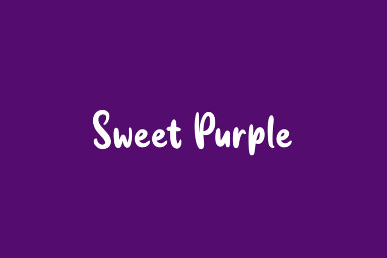 Sweet Purple | Fonts Shmonts