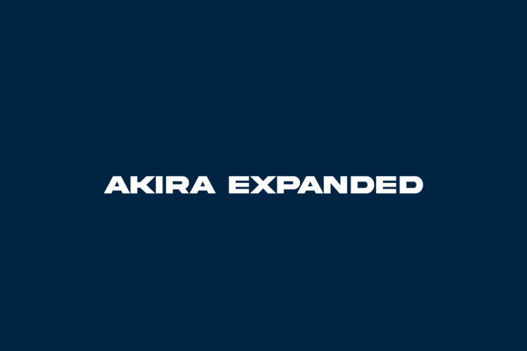 Akira Expanded | Fonts Shmonts