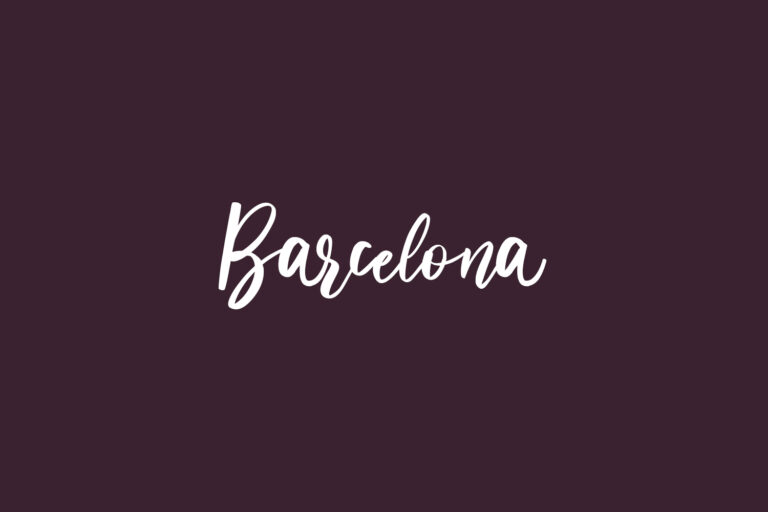 Barcelona | Fonts Shmonts