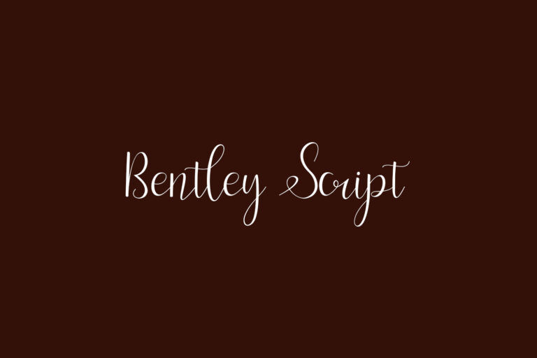 Bentley Script | Fonts Shmonts