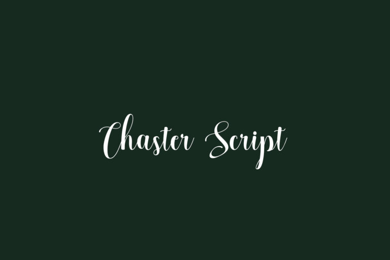 Chaster Script | Fonts Shmonts