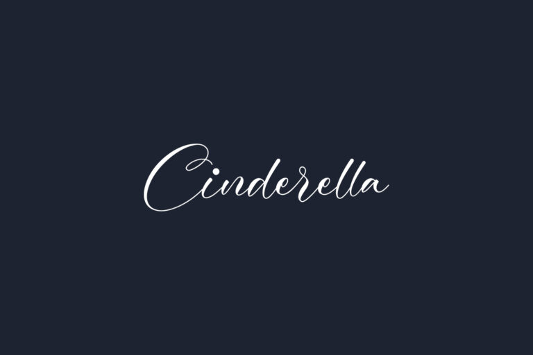 Cinderella | Fonts Shmonts