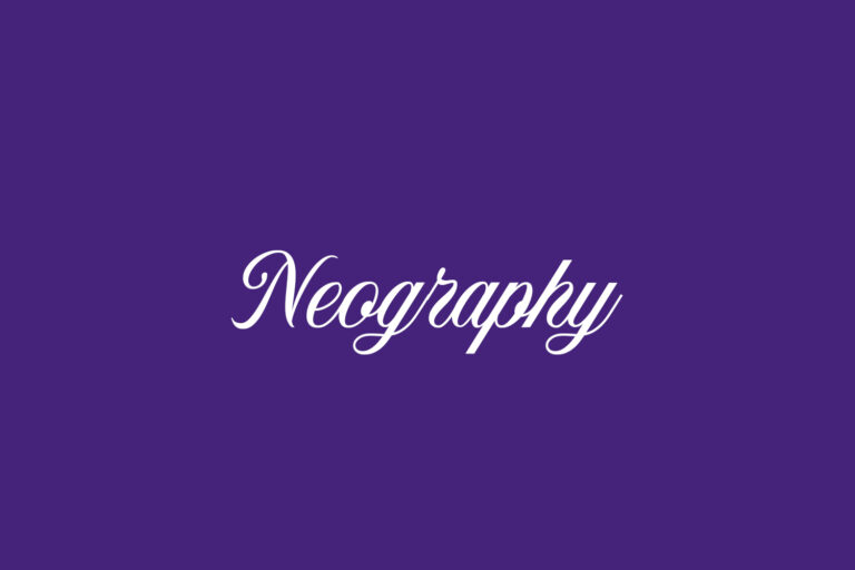 Neography | Fonts Shmonts