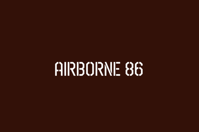 Airborne 86 | Fonts Shmonts