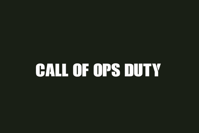 Call of Ops Duty | Fonts Shmonts