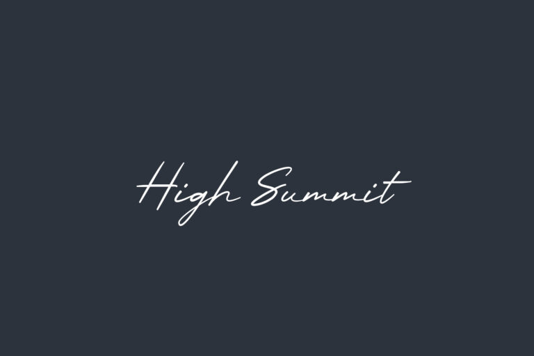 High Summit | Fonts Shmonts
