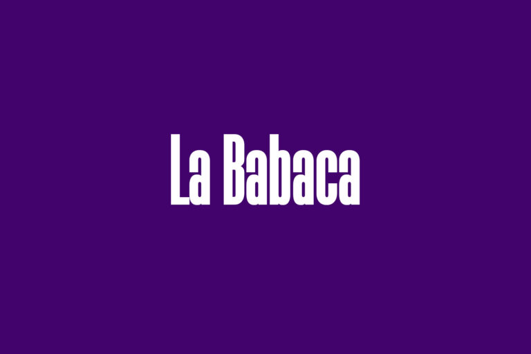 La Babaca | Fonts Shmonts