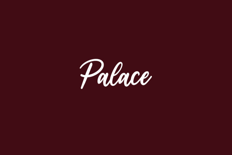 Palace | Fonts Shmonts