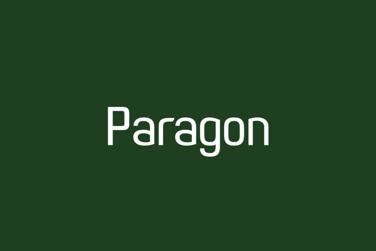 Paragon | Fonts Shmonts